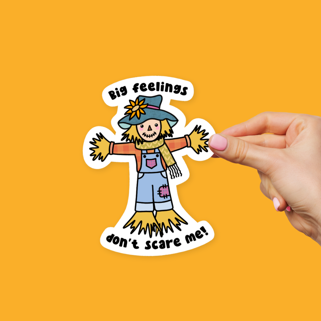 Scarecrow Sticker | Big Feelings Don't Scare Me – Sunshine Lane