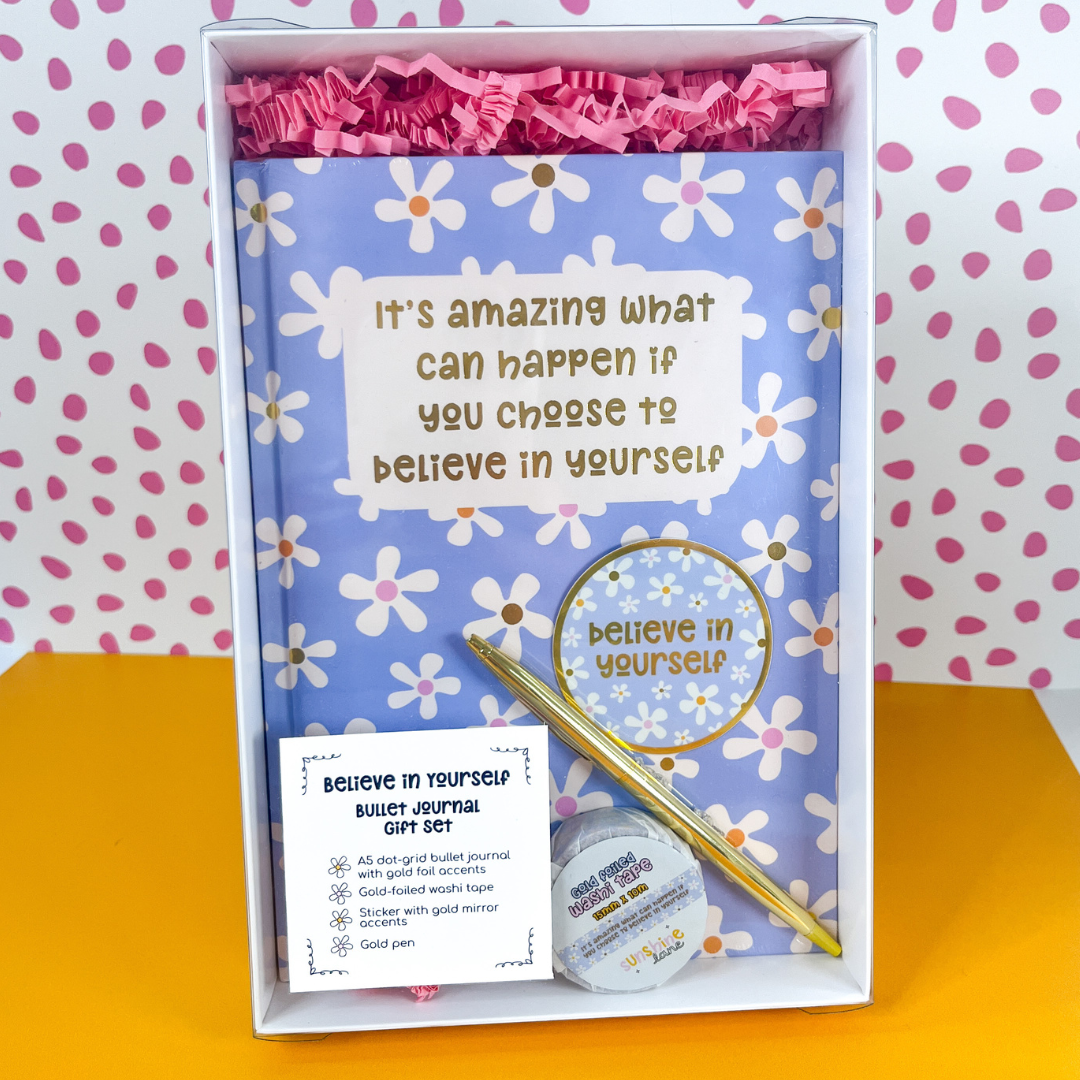 Believe in Yourself Bullet Journal Gift Set – Sunshine Lane