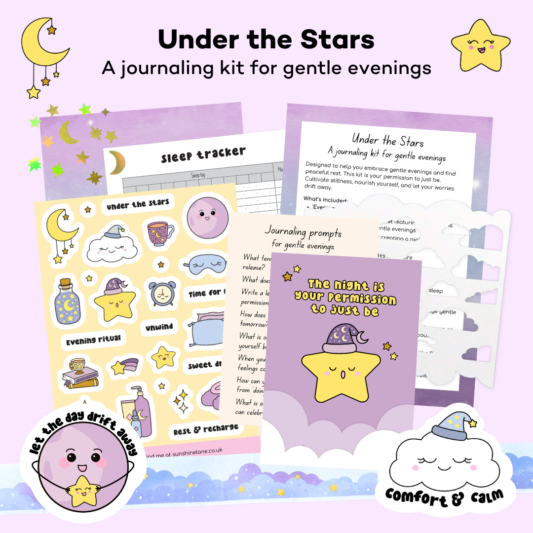 Under the Stars: A Journaling Kit for Gentle Evenings – Sunshine Lane